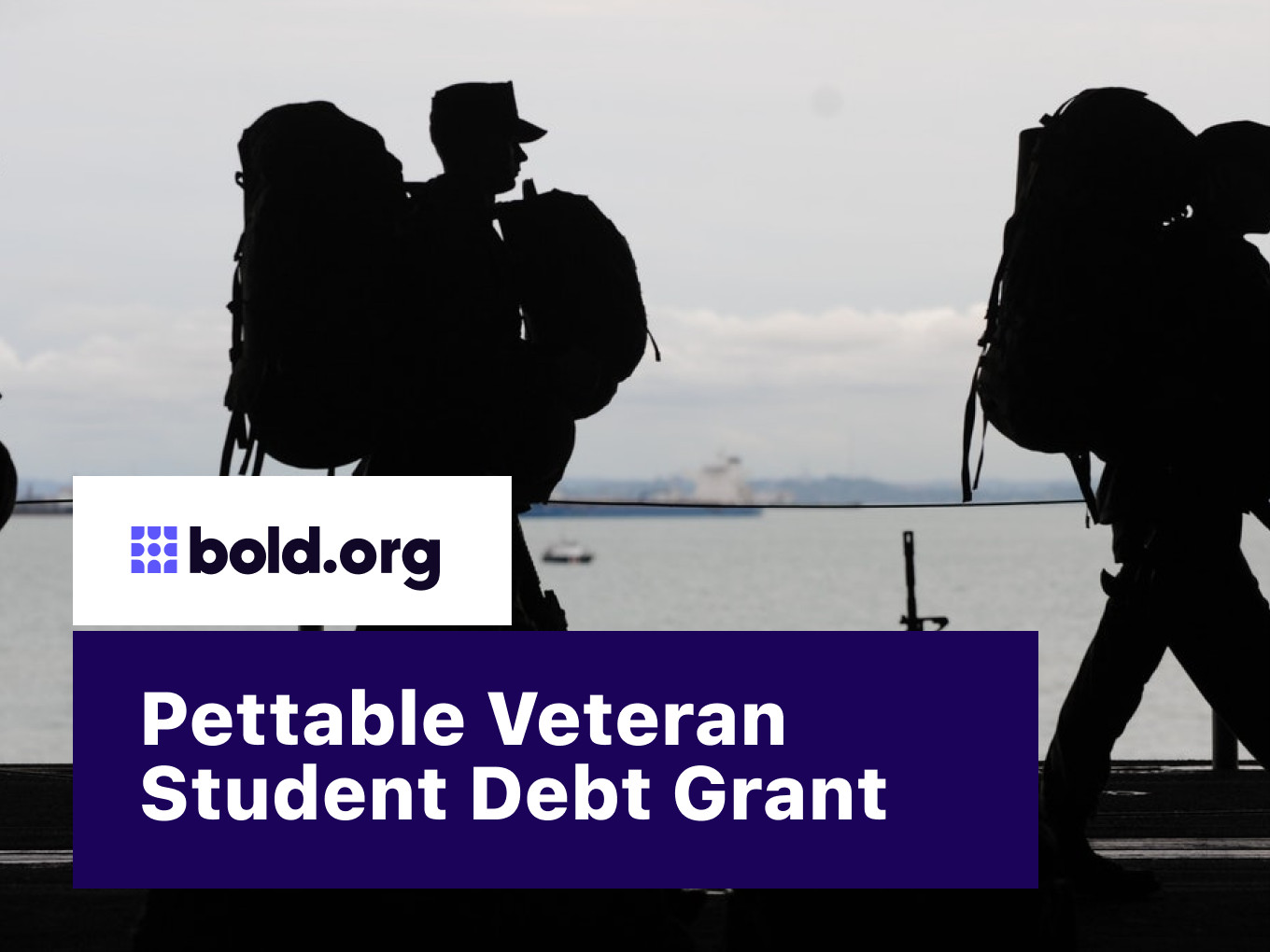 Pettable Veteran Student Debt Grant | Bold.org