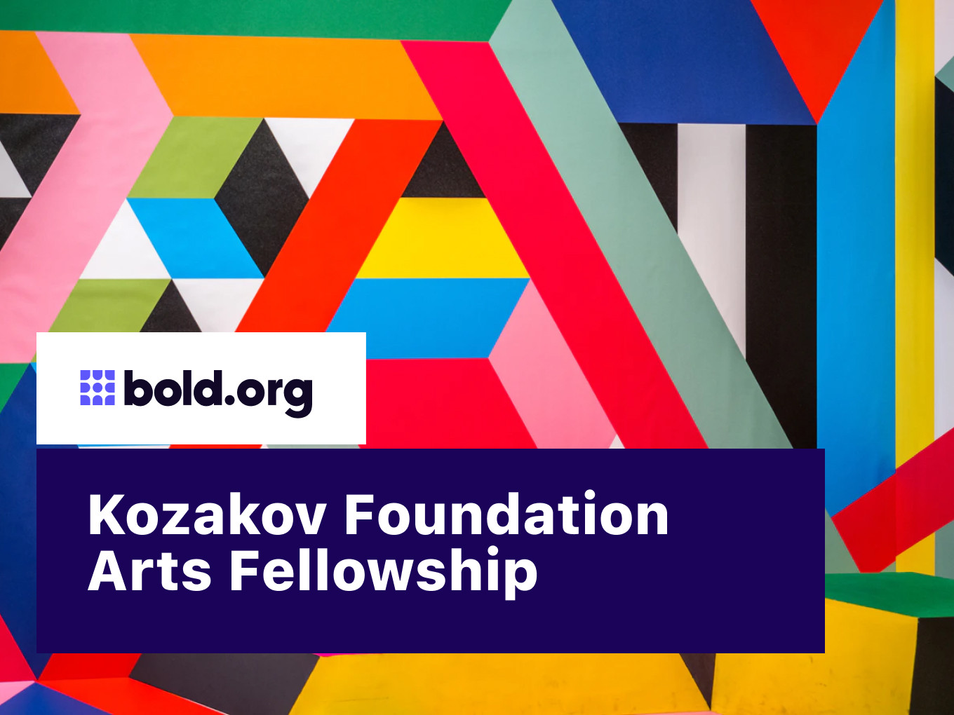 Kozakov Foundation Fellowship for Creatives | Bold.org